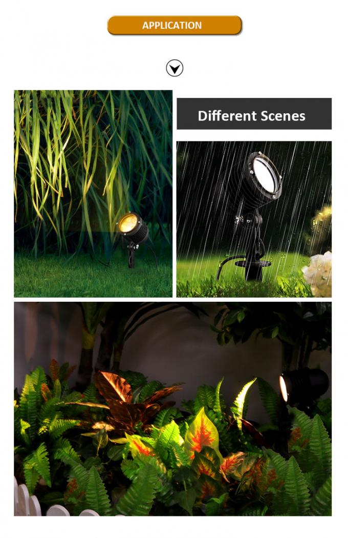 Adjustable Angle LED Garden Spot Light 2700k - 6500k IP65 Outdoor Tree ...