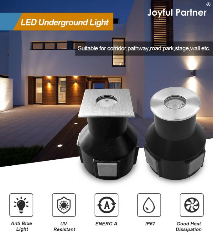 Waterproof 3000K LED Inground Uplight Underground Recessed Floor Luminaires