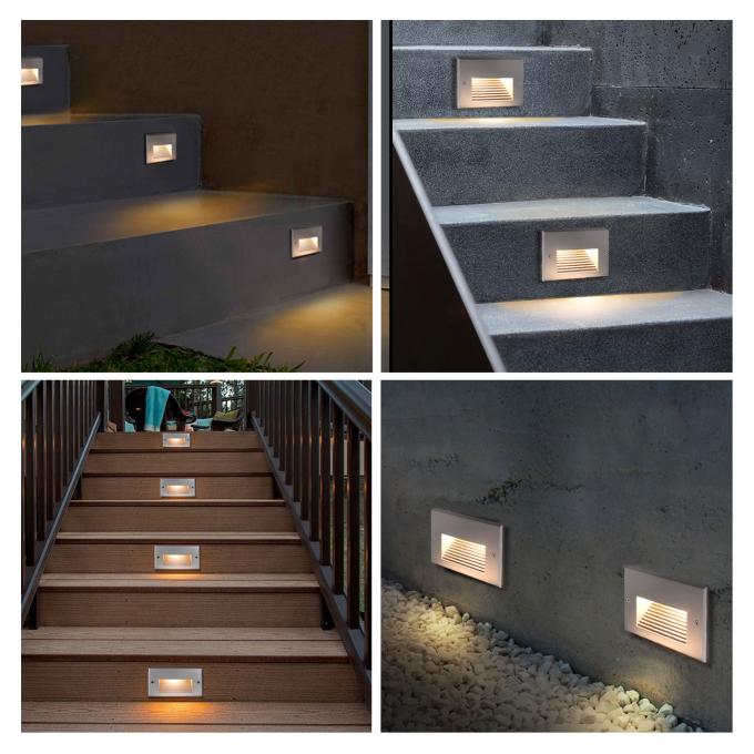 COB 8W Indoor Outdoor Recessed LED Step Light IP65 Waterproof Project ...