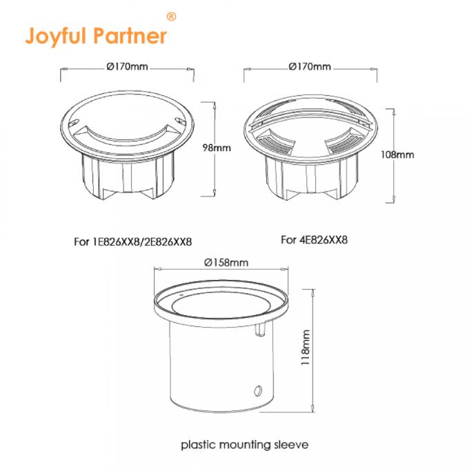 In Ground LED Drive Over Light 8W Side Emitting Underground Light
