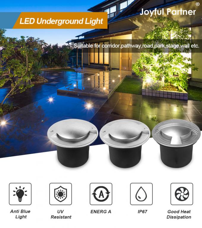 In Ground LED Drive Over Light 8W Side Emitting Underground Light
