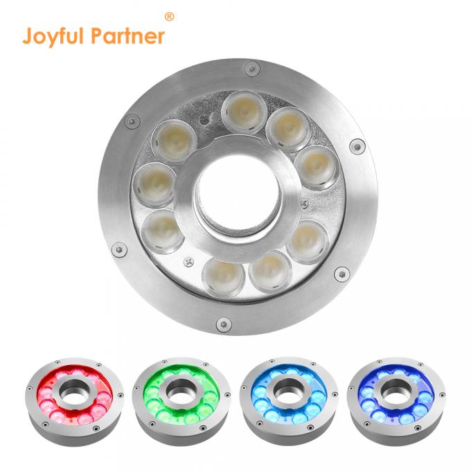 Underwater RGB LED Fountain Light SS316 IP68 LED Pool Fountain Lights