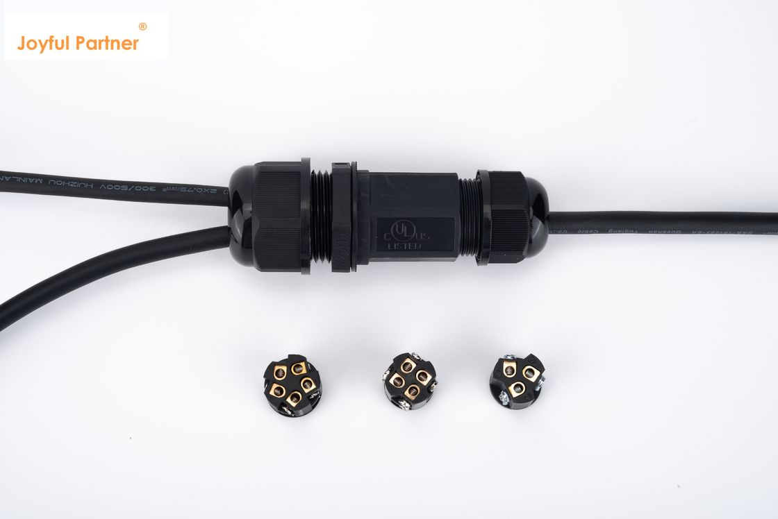 1 In 2 Out Black IP68 Quick Connector Waterproof Underground Cable ...