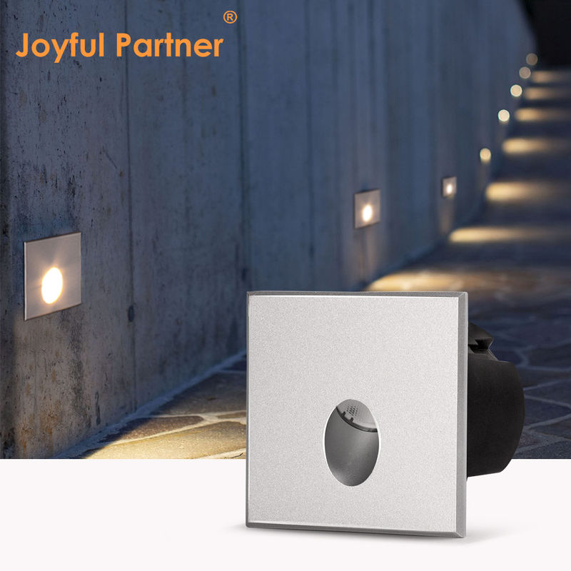High Power Recessed LED Wall Lamp IP65 Aluminum Body Square Shape DC ...