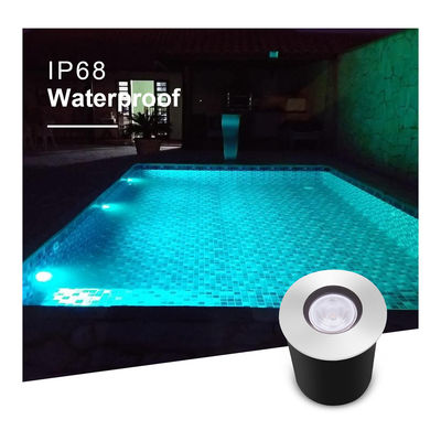 1W 2W Swimming Pool Underwater Light Recessed IP68 Led Buried Lights