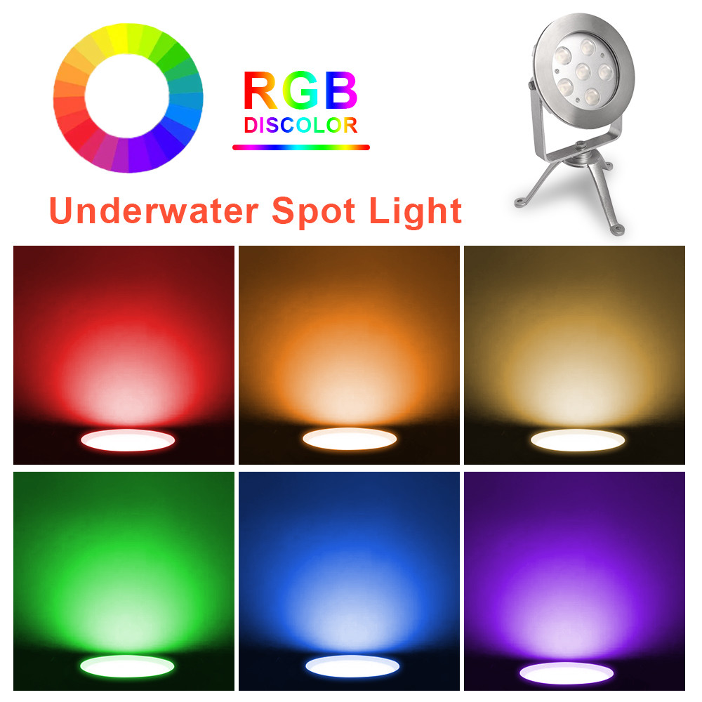 Stainless Steel 316 LED Underwater Spot Light Tripod RGB Spot Light CE ...