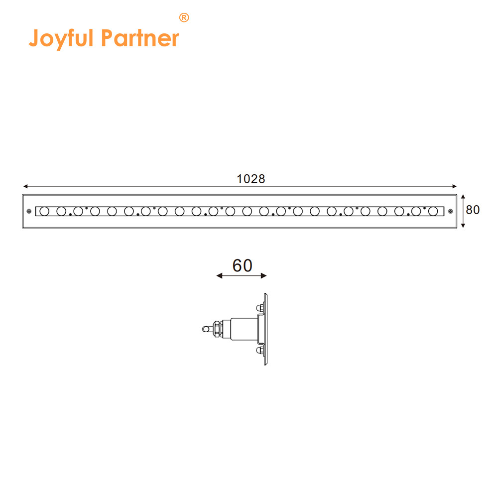1m IP68 Underwater Linear Light Recessed LED Wall Washer Lighting