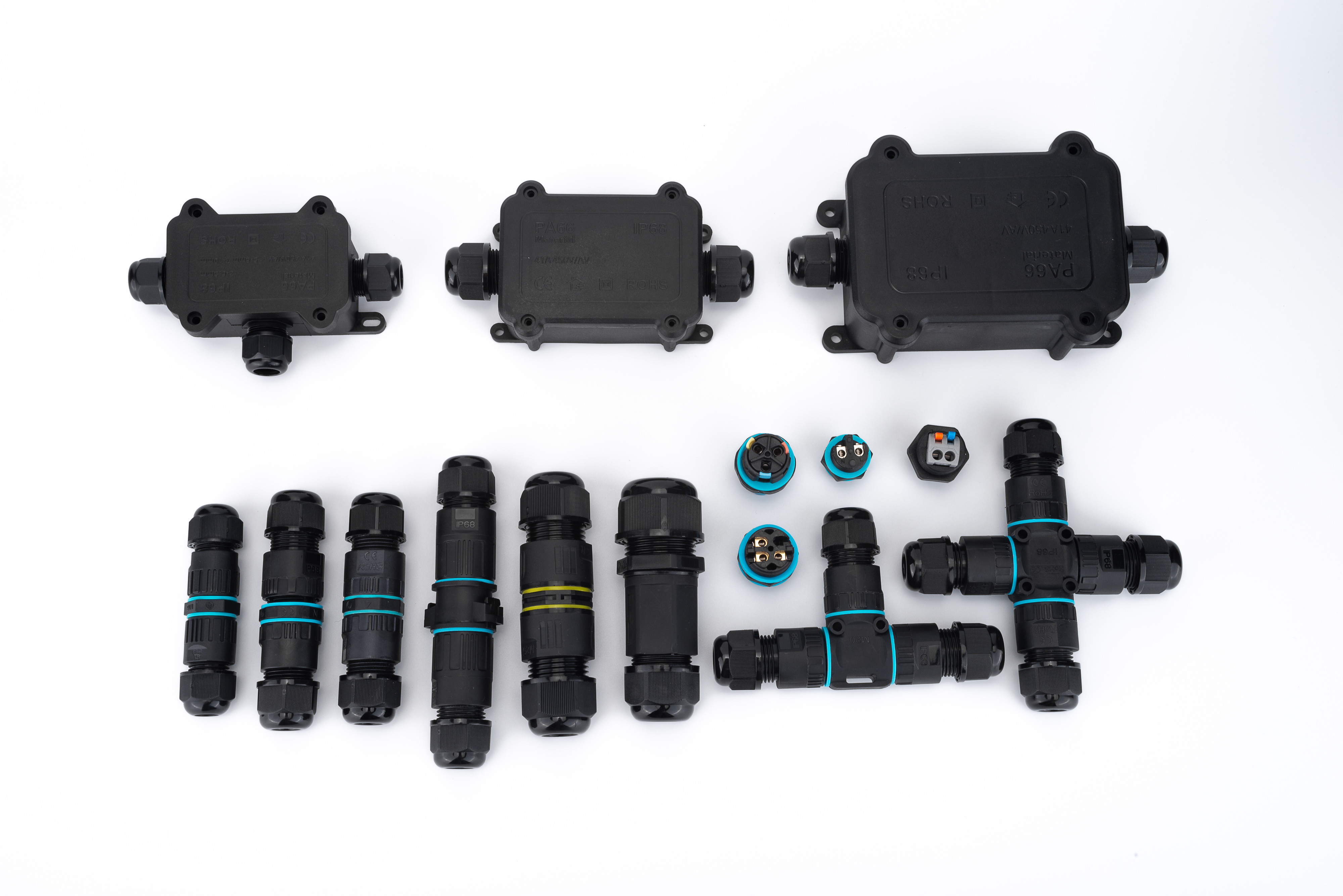 IP68 Waterproof Outdoor Cable Connection Box PC Cable Connector ...