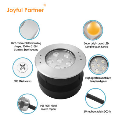 Buried Swimming Pool Underwater Light IP68 DC24V RGB LED SPA Pond Lights